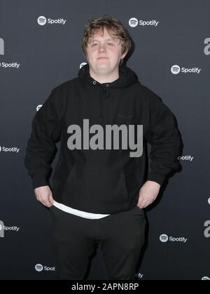 Lewis Capaldi walking the red carpet at the Spotify Hosts "Best New ...
