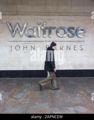 Waitrose signage outside Waitrose & Partners John Barnes, Swiss Cottage ...