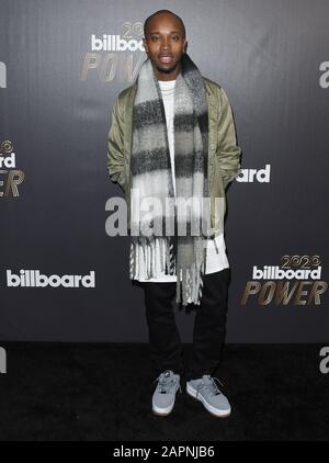Corey Mekell arrives at the 2020 Billboard Power List Event held at ...
