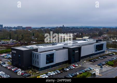 aerial view of Stoke City Bet365 Stadium, Staffordshire, UK Stock Photo ...