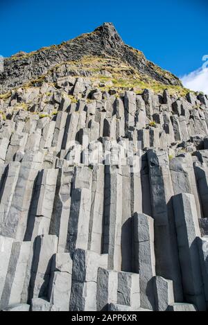 with hexagonal basalt cliffs Stock Photo - Alamy