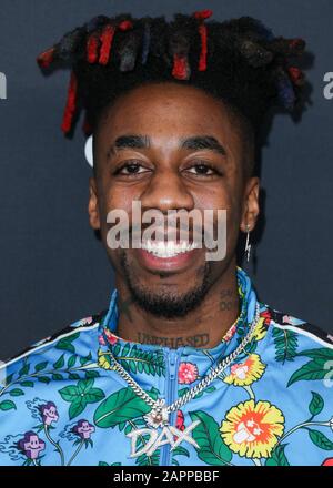DAX arrives at the 2020 Spotify Best New Artist Party at The Lot ...