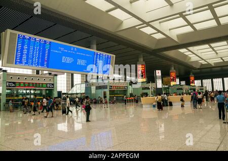 Hefei's new high speed railway station which has over 20 platforms for ...