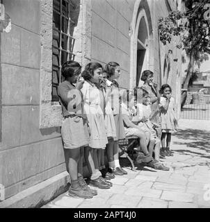 Israel 1948-1949: orphanage Jerusalem Dormitory of an orphanage Date ...