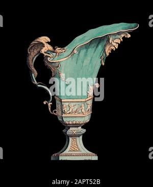 Digitally enhanced vintage style sketch of a perfect Salmon coloured ...