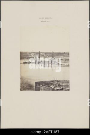 Construction of bridge pillars; bridges; pillars; railway bridges ...