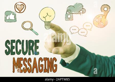 Writing note showing Information Security. Business concept for INFOSEC Preventing Unauthorized ...