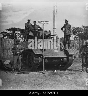 A-Division Surabaya [presentation of weapons and vehicles] Two KNIL ...