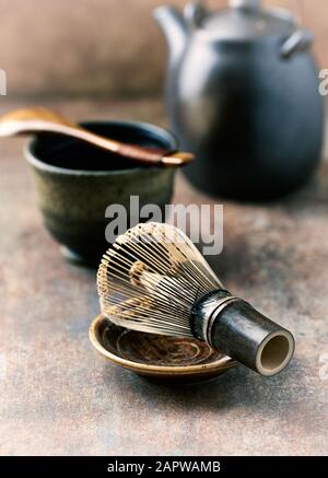 Matcha Traditional Ceremonial Set Stock Photo - Alamy