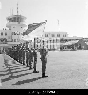 Israel: Lydda Airport (Lod) Military honor hedge at the foot of the ...