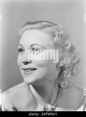 Portrait Photography Model Gerber Date: June 1936 Location: France ...