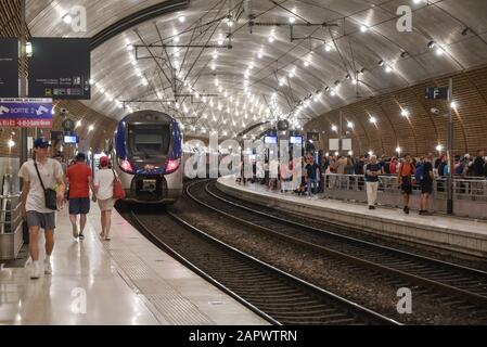 Monaco - Monte Carlo SNCF station which is in a tunnel underneath the ...
