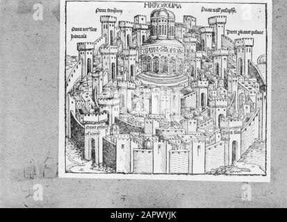 A detailed map of the old city of Jerusalem, highlighting its ancient ...