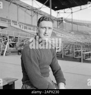 Dutch football team 1951 Piet Groeneveld (Haarlem) at the Olympic ...