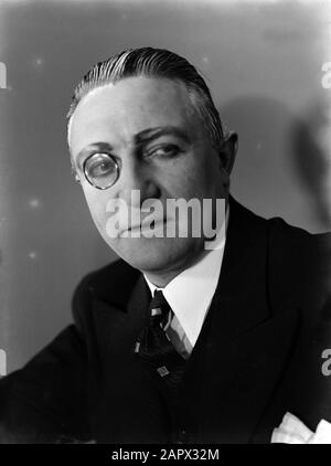 Portrait of a man with a monocle Date: 1932 Keywords: men, monocles ...