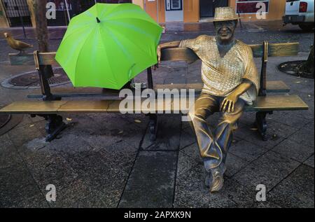Statue of Tite Curet Alonso, Old San Juan, Puerto Rico Stock Photo - Alamy