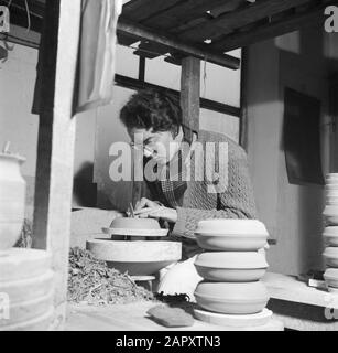 Pottery Saxbo Presumably Eva Staer-Nielsen at a stand with ceramic ...