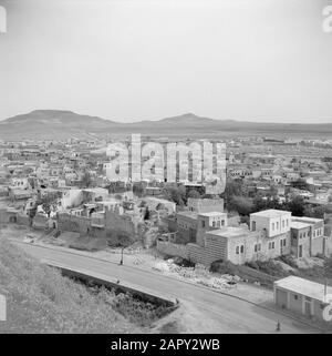 A panoramic view of the ancient city of Hama, Syria, taken from Castle ...