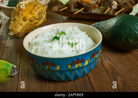 Wali wa nazi, white rice in coconut milk , Tanzanian cuisine ...