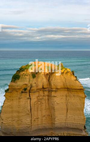 Australian rock formation background, sandstone texture with iron Stock ...