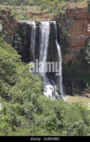 The Elands River Waterfall at Waterval Boven in Mpumalanga, South ...