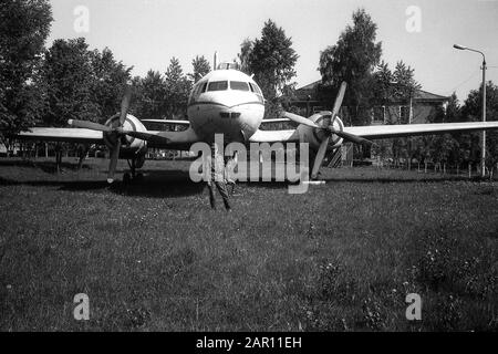 The Ilyushin Il-14 is a Soviet twin-engine transport aircraft ...