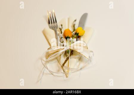 spring-like cutlery set Stock Photo - Alamy