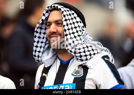 A Newcastle United fan during the FA Cup third round match at The Crown ...