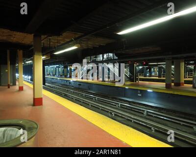 underground amtrak train tracks penn station New York City USA Stock ...