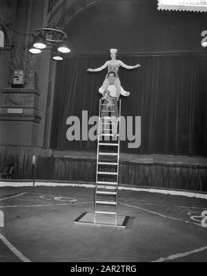 New program Circus Strassburger Carré; Karin and Ria on a floating ...