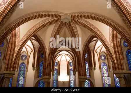 Interior of old heritage architectural structure called Wada of Nana ...