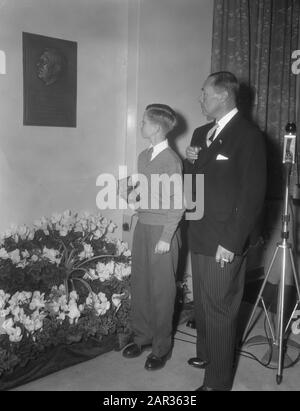 KLM unveiling Plesmanplaquette, Amsterdam. Annotation: Speech by KLM ...
