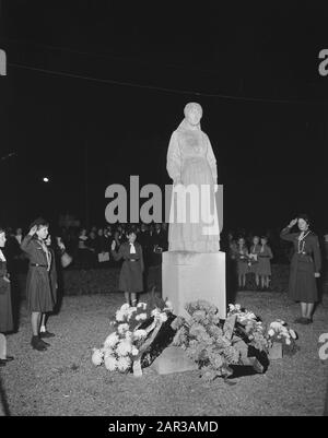 Flowers are placed at the war monument Putten during the annual ...