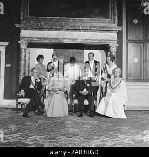 State visit Surinamese president Ferrier; Ferrier and wife visits blood ...