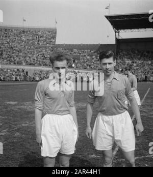 Dutch football team 1951 Piet Groeneveld (Haarlem) at the Olympic ...