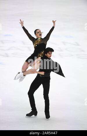 January 25, 2020: Jasmine Tessari and Francesco Fioretti of Italy in ...