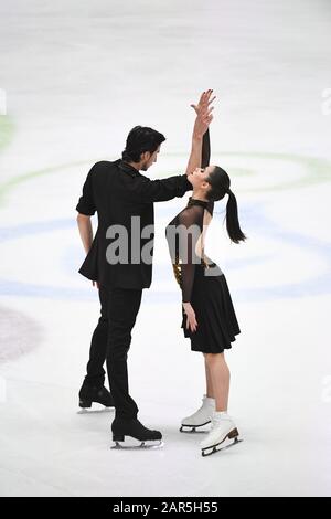January 25, 2020: Jasmine Tessari and Francesco Fioretti of Italy in ...