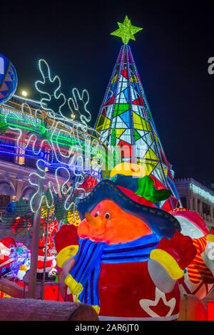 Lights installation in Macau during the annual Macau Light festival ...