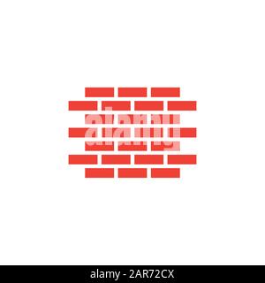 Illustration Brick wall Icon Stock Photo - Alamy
