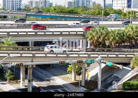Highway bridges in Miami, USA Stock Photo - Alamy