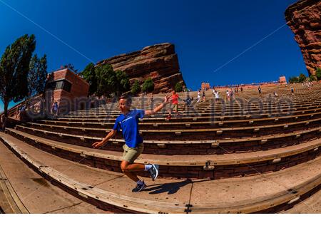Red Rocks Amphitheatre "Ship Rock Grille" restaurant, Colorado, USA ...