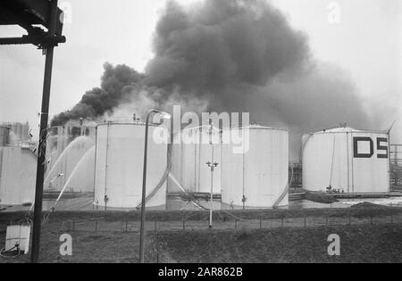Disaster at DSM in Beek (Limburg); extinguishing activities at exploded ...