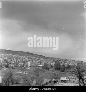 Israel 1948-1949: Haifa Haifa. City and port: in the middle are visible ...