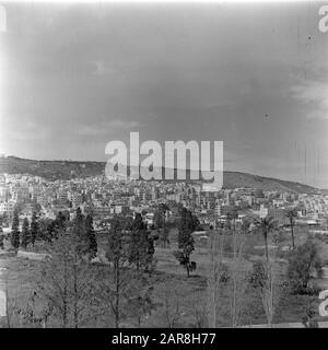 Israel 1948-1949: Haifa Haifa. City and port: in the middle are visible ...
