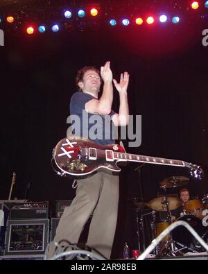 Steve Jocz of Sum 41 performs during Sonic Temple Art and Music ...