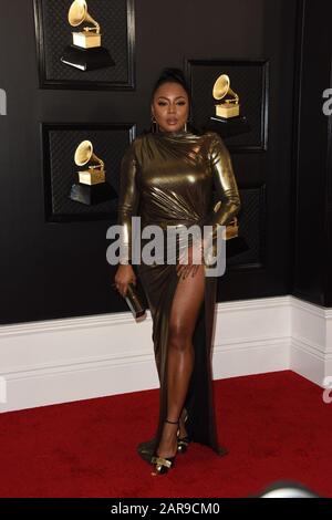 Kela Walker at the 62nd Annual Grammy Awards, Arrivals, Los Angeles ...