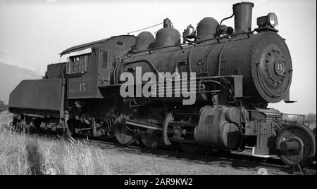 Collision of CNR engine 3563 with standing cars at Glen Yard Vancouver ...