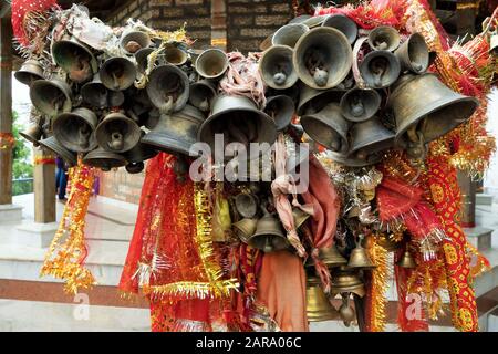 Sheetla Temple Bells, Sitla Estate, Nainital, Kumaon, Uttarakhand ...
