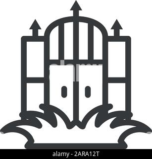 iron railings on white background Stock Vector Image & Art - Alamy