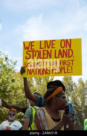 Aboriginal Land Rights Protest on Bicentennial Day Sydney Australia ...